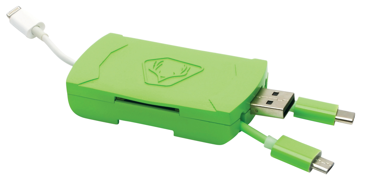 HME QMCR 4-in-1 Card Reader Green Android/IOS — Fort Scott Gear